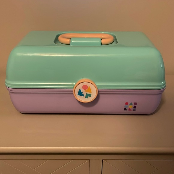 Caboodles | Other | Caboodles Box Makeup Case Teallavender With Trays ...